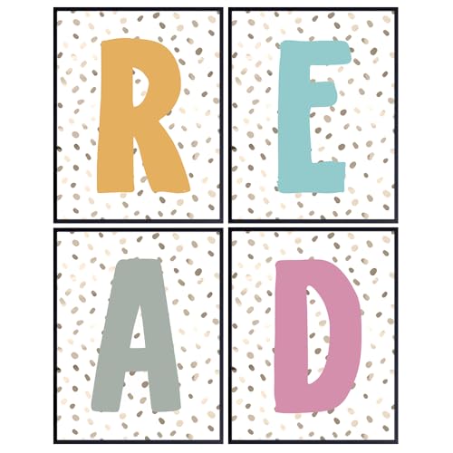 Amazon.com: Reading Nook Decor Library Decor - Classroom Picture ...
