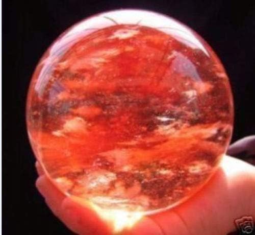 Amazon.com: Rare Red Quartz Crystal Sphere Ball Size:67mm +Stand ...