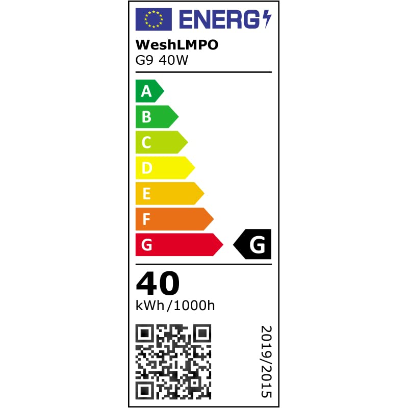 SILKIT G9 Halogen Light Bulbs 40W, No Flickering, Dimmable, 600lm ...