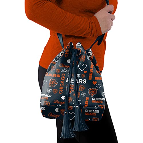 Snapklik.com : Chicago Bears NFL Logo Love Cinch Purse