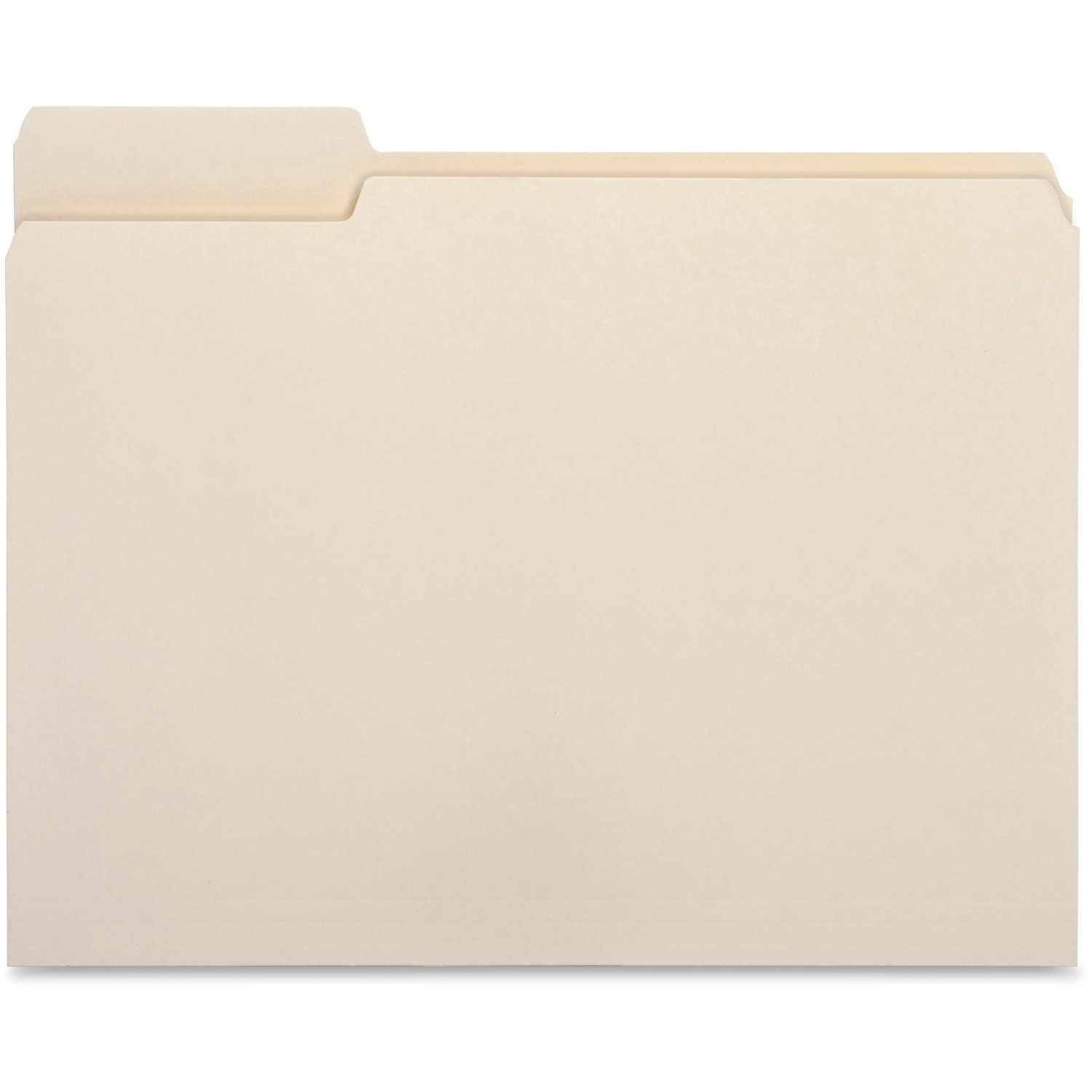 Amazon.com : Business Source 16490 File Folder,1/3 Cut Left Tab,1-Ply,3 ...