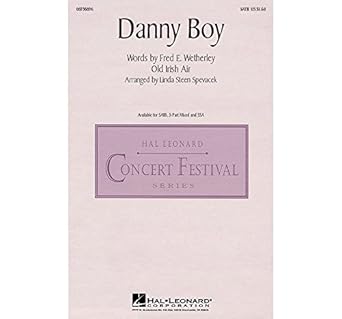 Amazon.co.jp: Frederick Edward Weatherly: Danny Boy (arr. Spevacek ...