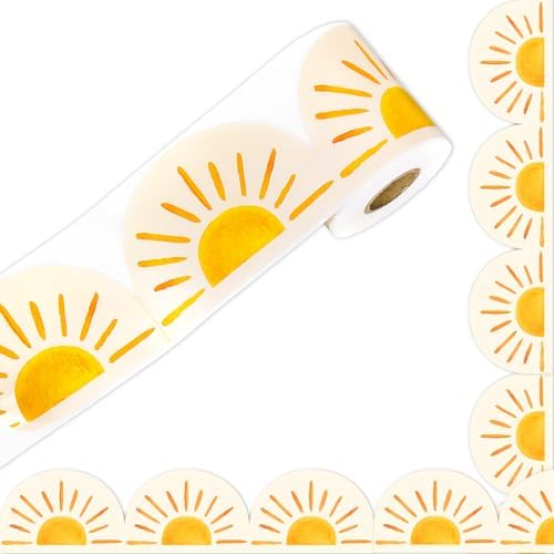 Amazon.com: JarThenaAMCS 65.6Ft Boho Sun Bulletin Board Border Cute ...
