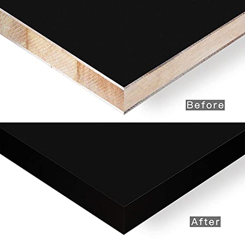 Snapklik.com : ZYJT Black Edge Banding, 1/2 Inch X 250ft Roll Of Veneer ...