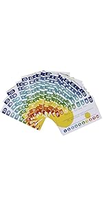 Amazon.com : Jsehchya 120 PCS Behavior Reward Punch cards for Kids,suit ...