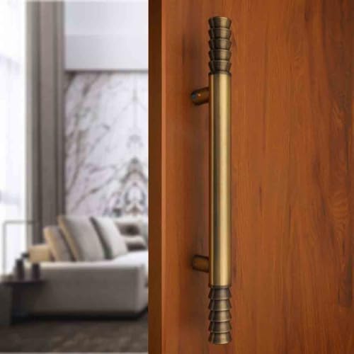 FERIO Antique Brass Main Door Handles Brass Finish Glass Door Handle ...