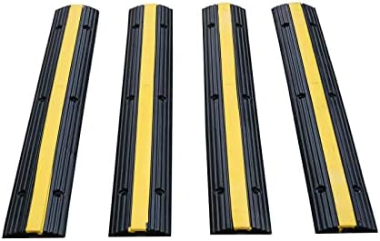Amazon.com: Vffoto 4 Pack 1 Channel PVC Rubber Durable Cable Protector ...
