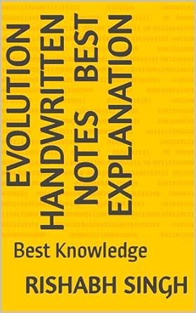 Evolution। Handwritten Notes । Best Explanation : Best Knowledge eBook ...