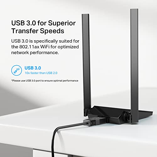 TP-Link AX1800 WiFi 6 USB Adapter for Desktop PC (Archer TX20U Plus ...