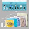 Amazon.com: 10x8 Inch Frosted Zipper Bags for Clothes - 25pcs Durable ...