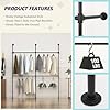 Amazon.com: KELIXU Industrial Pipe Clothing Rack Height Adjustable ...