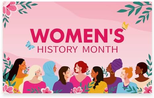 Amazon.com: WATINC Xtralarge Women’s History Month Backdrop Banner ...