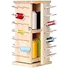 New brothread 93 Spools (DIY) 360° Fully Rotating Wooden Thread Rack ...