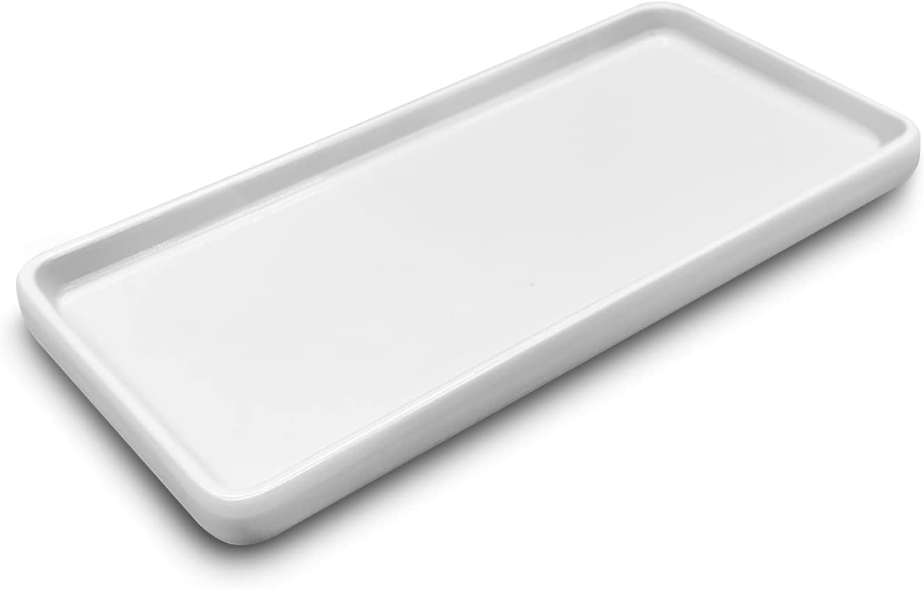 Amazon.com: KITCHENLESTAR 10" Bathroom Tray for Counter, Ceramic Vanity ...