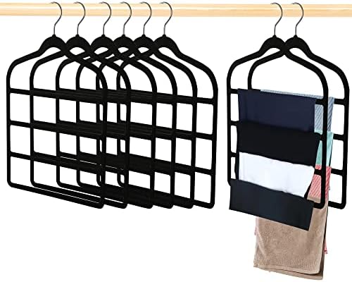 H & L Russel Ltd 4 Bar Trouser Hanger with 4 Non-Slip Easy Access Swing ...