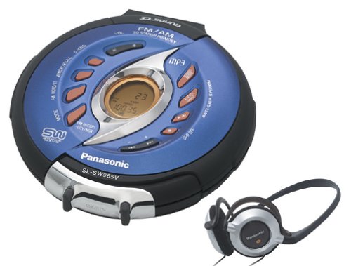 Panasonic SL-SW965VA Shockwave Portable CD Player with AM/FM Tuner ...