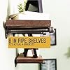 Amazon.com: PIPE DECOR Industrial Pipe Shelf Brackets, 8 Inch, 4 Pack ...