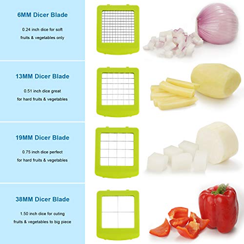 (45% OFF) 16-in-1 Vegetable-Fruit-Cheese Dicer, Includes Spiralizer ...
