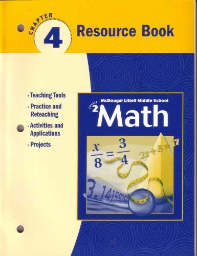 McDougal Littell Middle School Math, Course 2: Resource Book Chapter 4: ...