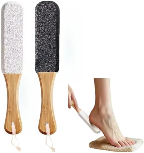 Amazon.com: 2-Pack Professional Pedicure Foot File with Wooden Handle ...