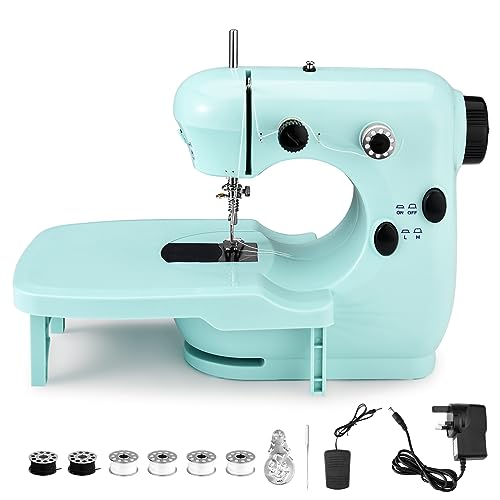Mini Sewing Machine with Extension Table, Portable Electric Sewing ...