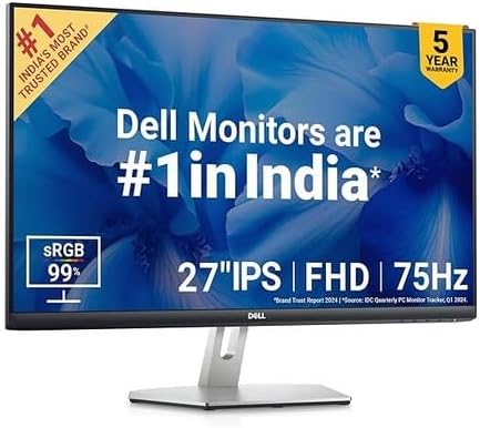 Dell S2721HNM 27" (68.96 cm) FHD Monitor 1920 X 1080 Pixels @75Hz, IPS ...