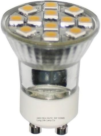 3w Mini GU10 SMD LED 30w Light output Replacement for small GU10 35mm ...