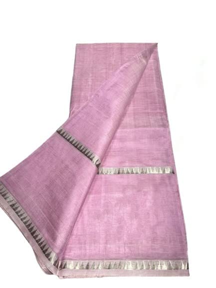 Buy NIMRA CRAFT Women's Cotton Art Silk Handloom Saree With Designed ...