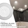 Glooglitter 2 Pcs 6 Inch Shower Trim for Recessed Light Cover White ...