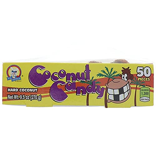 Amazon.com : El Azteca Coconut Candy, 1 Count (50 Pcs) SUGAR CANDY ...