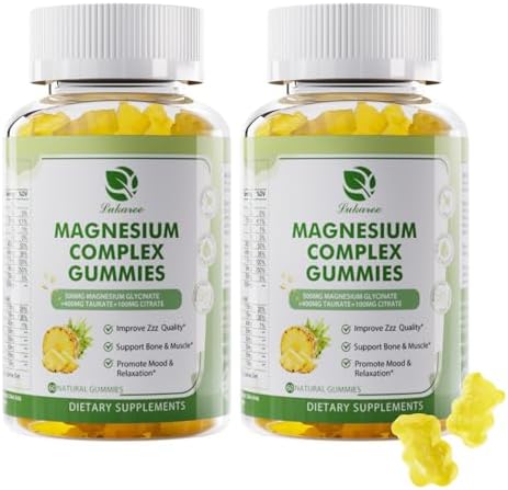 Amazon.com: Magnesium Gummies 400mg | as 8 Forms of Magnesium Glycinate ...