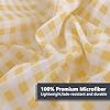 Amazon.com: NSNLGSGC Yellow Gingham Queen Sheet Set, Soft Brushed ...