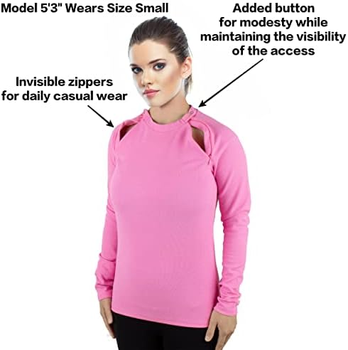 MandMcares Hemodialysis | Chemotherapy Sweater with Port Access ...
