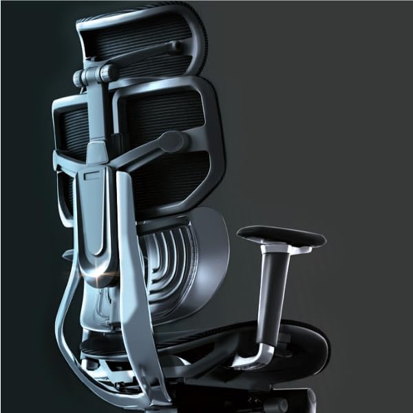 PRISCA Ergonomic Veyron MESH HIGH Back Grey Imported Aluminium Base ...