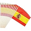 Amazon.com : Ckexin 25Pack Small Spain Flag Handheld Mini Spanish Flag ...