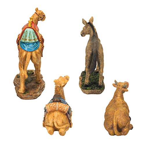 Snapklik.com : Three Kings Gifts Camels, Donkey & Ox, Polystone Flat ...