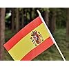 Amazon.com : Ckexin 25Pack Small Spain Flag Handheld Mini Spanish Flag ...