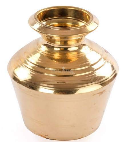 Buy COPPER KITCHEN Brass Theertha Kudam |vessel|pot|pooja Kalash, 10 L ...