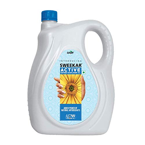 Sweekar Active Refined Sunflower Oil, 5 L : Amazon.in: Grocery ...
