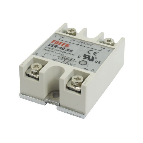 3NH® 40Amp Single Phase Solid Module State Relays SSR-40AA w Base ...