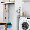 Amazon.com: PrimZooty Pull Out Broom Holder With Adjustable Double Row ...