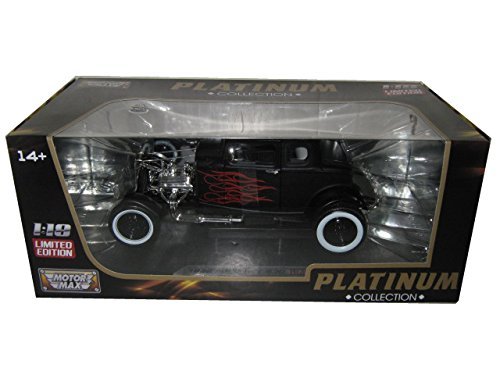 1932 Ford Hot Rod Matt Black with Flames Limited Edition / Platinum ...