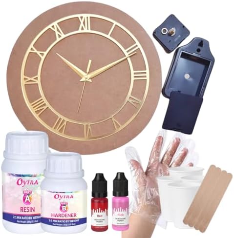 Oytra Resin Art Kit for Clock Making DIY Craft Materials Handmade Wall ...