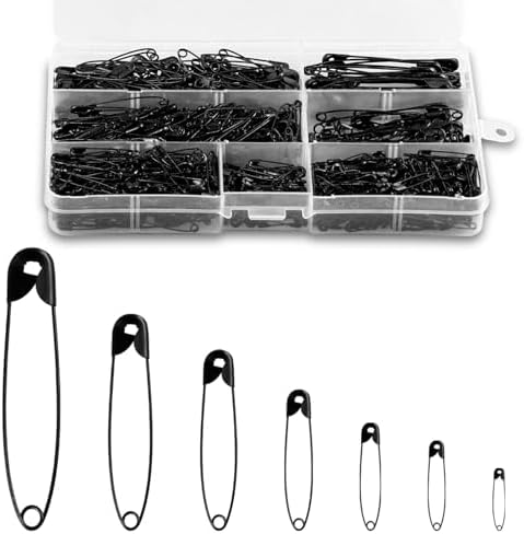 YOFASEN 300 Pieces Safety Pins - Large and Small Safety Pins Nickel ...