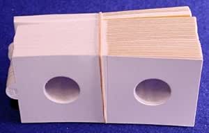 Amazon.com: SuperSafe 100 2x2 Bulk Self-Adhesive Paper Coin Flips for ...