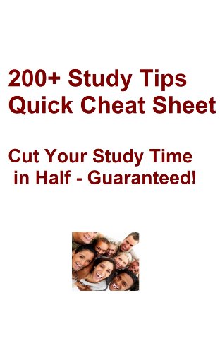 200+ Study Tips Quick Cheat Sheet eBook : Lin, Angela: Amazon.in ...