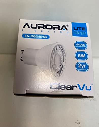 Aurora Enlite 240V GU10 5W 60° 520lm Dimmable LED Lamp 6400K(Pack of 10 ...