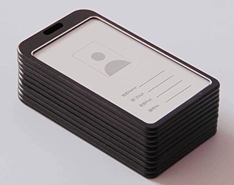 Dotpot Natural Hard Metal (Aluminum Alloy) PVC ID Card Holder/Badge ...