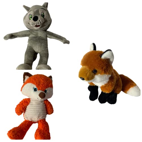 Amazon.com: WEIGHTED PLUSH wolf, grey fox with 2 1/2-3 lbs, weighted ...