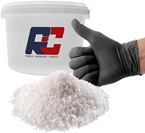 De-Icer White Rock Salt Kit - Food Grade White Bucket Deicing Salt with ...